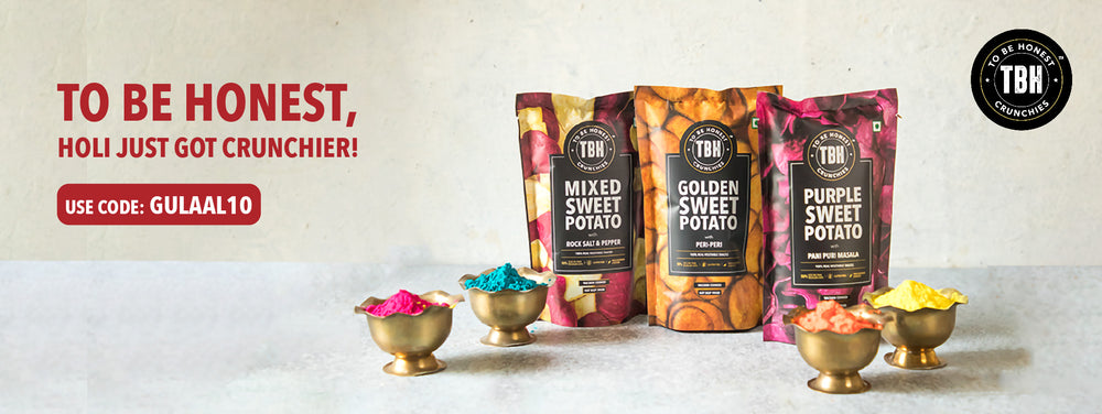 To Be Honest (TBH) crunchies made with 100% real vegetables