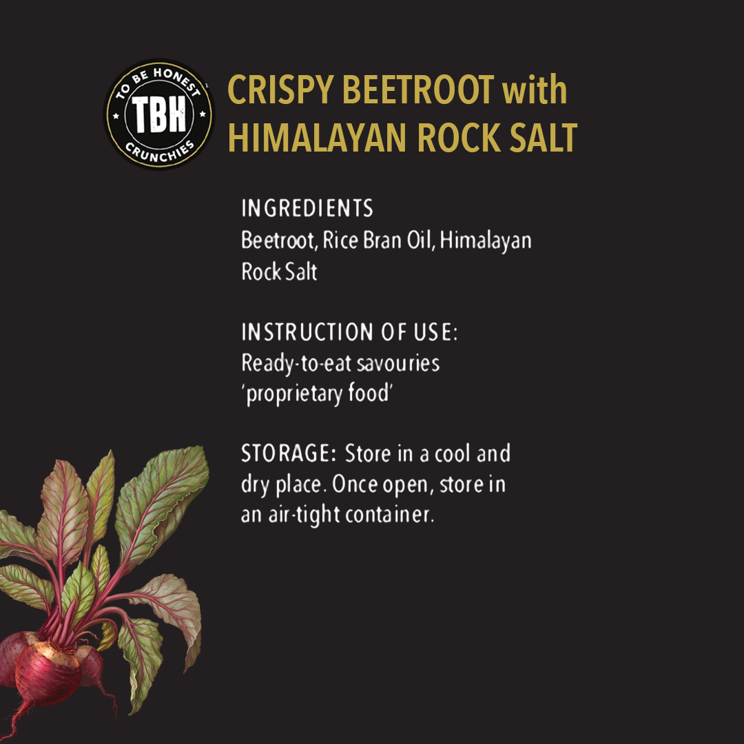 Crispy Beetroot with Himalayan Rock Salt - 25 gms - TBH - To Be Honest